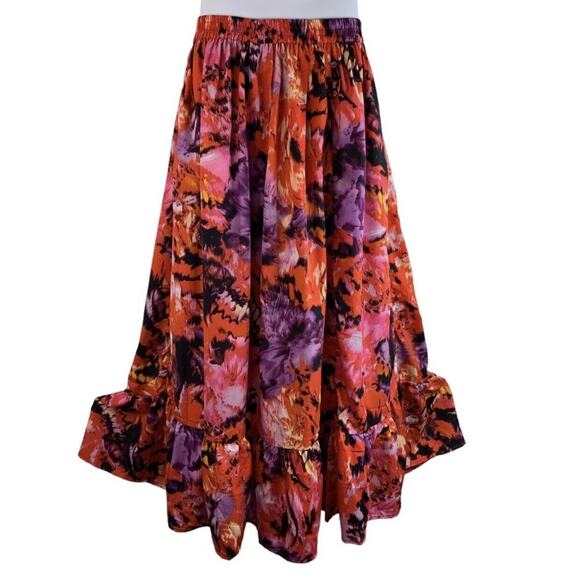 Gypsie Blu | Skirts | Gypsie Blu Skirt Size Medium Red Purple Pink ...